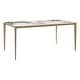 Spruce & Spring Modern Pandora Sintered Stone Dining Table with ...