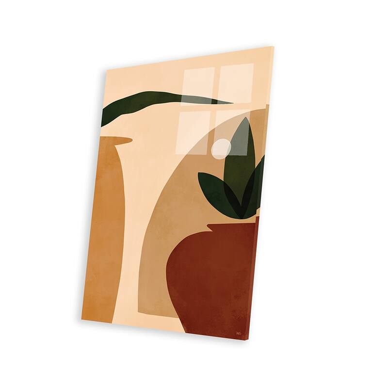 Ochre Print On Acrylic Glass by Bria Nicole - Overstock - 37543354