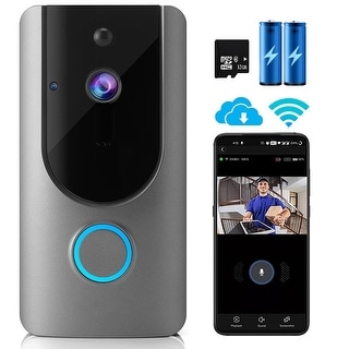 1080P Video Doorbell Camera Pro, Outdoor Smart Home 2.4GHz WiFi ...