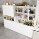 Modular Buffet and Display Cabinet - Modular Design in Pristine White ...