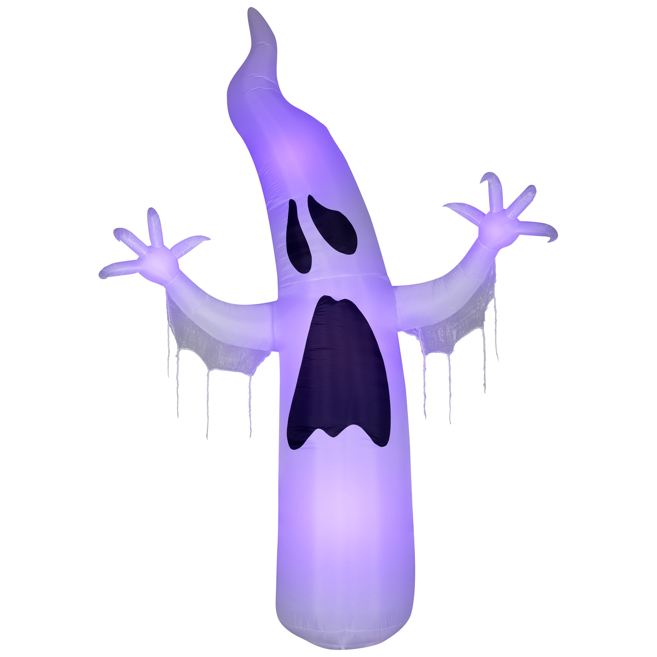 Gemmy Lightshow Airblown Shortcircuit Ghoul Ghost Giant Black Light 12 Ft Tall White On