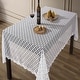 HLC.me Alona Lace Fabric Tablecloth for Rectangle & Round Tables ...