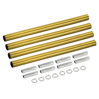 4set M10 Threaded Extension Rod Kit 7.87" Coupling Nut with Pipe Hex ...