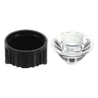 10 Set 20mm 25 Degree LED Lens with Stand Holder for Flashlight, Black ...