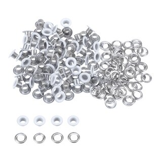 100set Grommets Kit Metal Eyelets 4mm 0.16" Grommet for Shoes Clothes ...