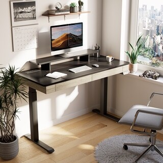 Arthur Modern 48-inch Steel Computer Desk with Charging Ports by ...