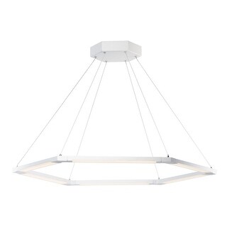 Modern Contemporary LED Pendant Rotator Matte White - Exact Size - Bed ...