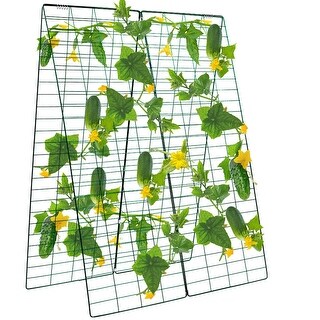 Cucumber Trellis 48" L X 34" W Adjustable A Frame Trellis with 6 pcs ...