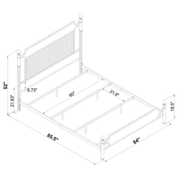 Cameron 51-Inch Metal Panel Bed Black - Bed Bath & Beyond - 41899347