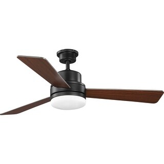 Progress Lighting Trevina II 52" 3 Blade Ceiling Fan with LED Light ...