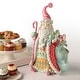 21" Resin Pastel Peppermint Candy Santa - Bed Bath & Beyond - 34663261