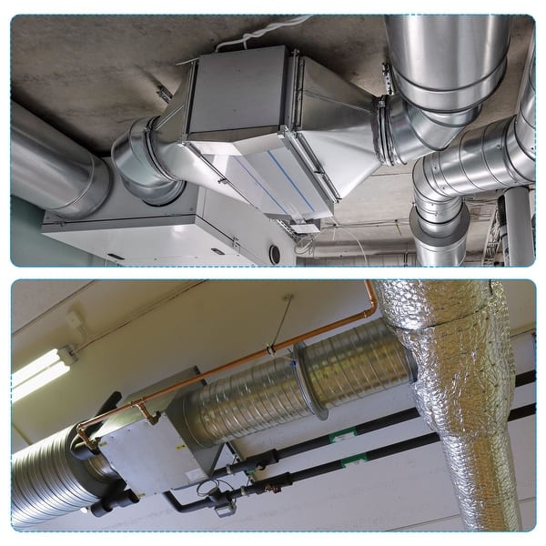 4" Vent Duct Connector Flange Fitting Duct Air Tight Coupling w Flange ...