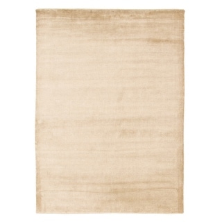 ECARPETGALLERY Hand Loomed Pearl Light Khaki Wool Rug - 5'5 x 7'7 - Bed ...