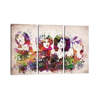 iCanvas "Led Zeppelin" by Aged Pixel 3-Piece Canvas Wall Art Set - Bed ...