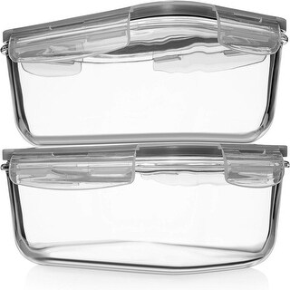 4 Piece Large Glass Storage Containers - Bed Bath & Beyond - 39203261