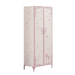 Pricessa White and Light Purple 2-door Wardrobe - Bed Bath & Beyond ...