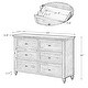 Gerald Traditional Wooden 6 Drawer Dresser With Storage By HULALAHOME ...