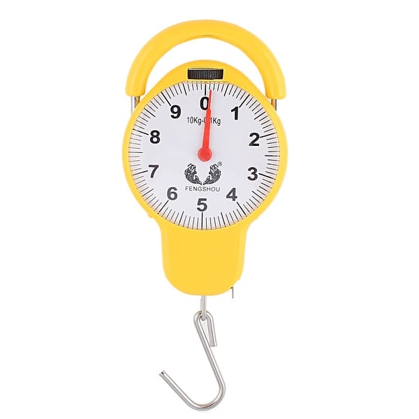 Fish Shape Round Dial Weight Analog Mechanical Hanging Scale 10kg ...