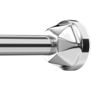 63-72 Inches,Never Rust Anti-Slip Shower Curtain Rod - Silver - Bed ...