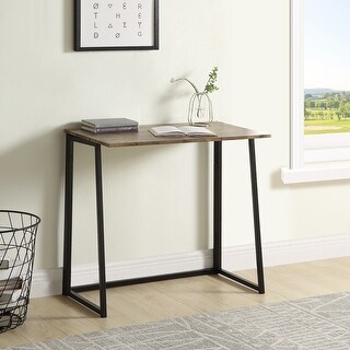Industrial Style Folding Metal Computer Desk Offices Desk Writing Desks ...