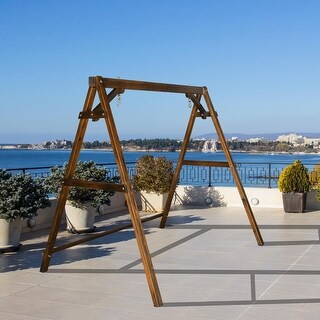 Wood Swing Frame for 4ft Swing Chair Solid - Bed Bath & Beyond - 40611160