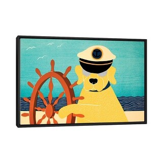 iCanvas "The Captain, Yellow" by Stephen Huneck Framed - Bed Bath ...