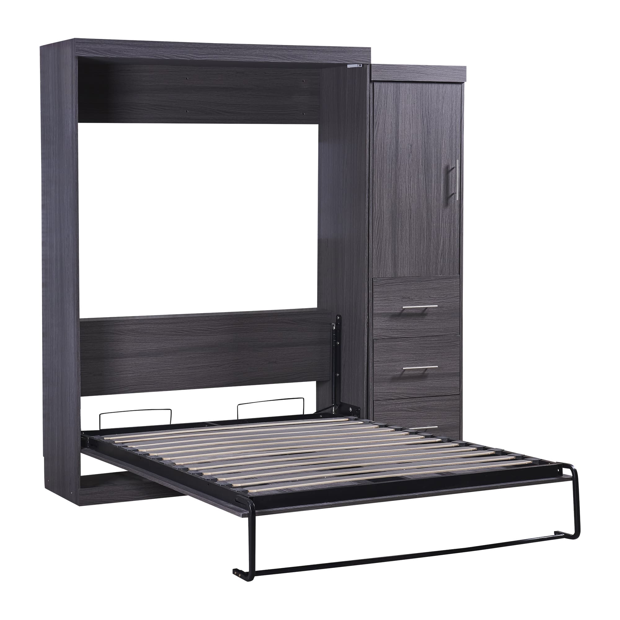 Full Size Murphy Bed With Wardrobe And Drawers Storage Bed Can Be