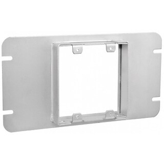1 Pc, 3 Gang to 2 Gang Step Down Device Ring, 3/4 in. Raise, Zinc ...