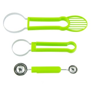 3-Piece Stainless Steel Fruit and Vegetable Carving Set - Bed Bath ...
