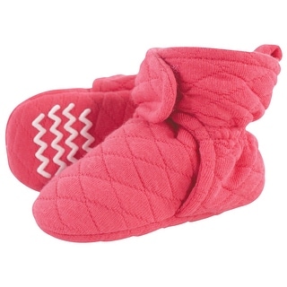 Hudson Baby Infant Girl Quilted Booties, Dark Pink - Bed Bath & Beyond ...