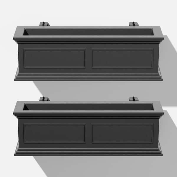 Veradek Brixton Window Box 36" Planter w/ Bracket - On Sale - Bed Bath ...