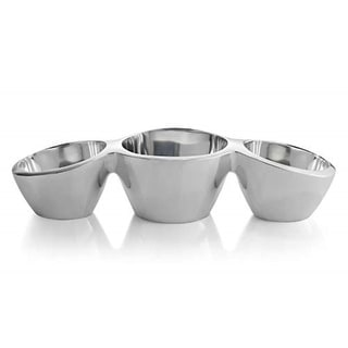 Nambe Eclipse Triple Condiment Server - 14" x 4" x 3.5" - Bed Bath ...