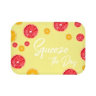 Citrus Squeeze the Day Bath Mat by Daily Boutik - Bed Bath & Beyond ...