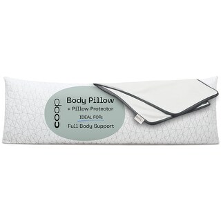 Adjustable Full Body Pillow (20x54) & Ultra-Tech Body Pillow Protector ...