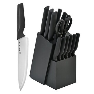 14-Piece Knife Block Set - High Carbon Stainless Steel Kitchen Knives ...