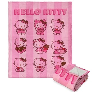 Sanrio Hello Kitty Sweetie Treats Silk Touch Sherpa Throw - Bed Bath ...