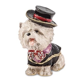 Curata Pewter Bejeweled Crystals Gold-Tone Enameled R. Butler Tuxedo ...