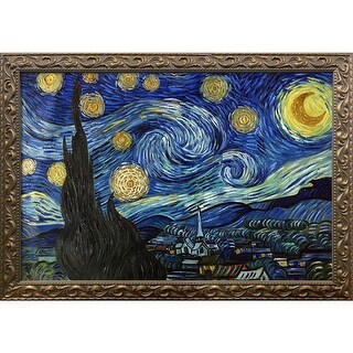 La Pastiche Vincent Van Gogh 'Starry Night' (Luxury Line) Hand Painted ...