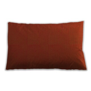 Ahgly Company Patterned Indoor-Outdoor Scarlet Red Lumbar Throw Pillow ...