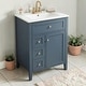 24" Bathroom Vanity with Ceramic Sink, Cabinet with 1 Tip-Out & 2 Pull ...
