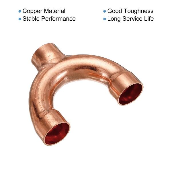 Tee Y Type Copper Fitting Welding Joint Split Union Intersection 7/8 ...