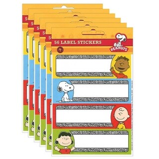Peanuts® Composition Label Stickers, 56 Per Pack, 6 Packs - Bed Bath ...