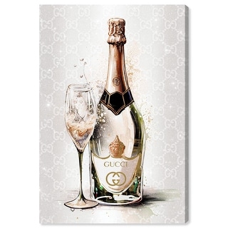 Splash of Champagne Canvas Drinks and Spirits Wall Art by Art Remedy ...