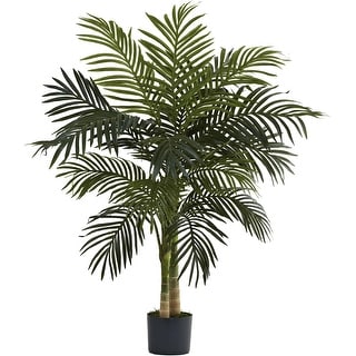 4ft Golden Cane Palm Tree Artificial Plants Faux Fake Plants - N/A ...