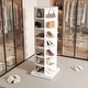 7-Tier 360° Rotating shoe rack, Shoe Rack Tower holds up to 35 pairs of ...
