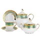Royal Green Porcelain Tea Set of 14 for 6 pers. - Bed Bath & Beyond ...