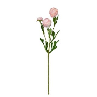 Pink Silk Decorative Artificial Persian Buttercup Rose Flowers - Bed ...