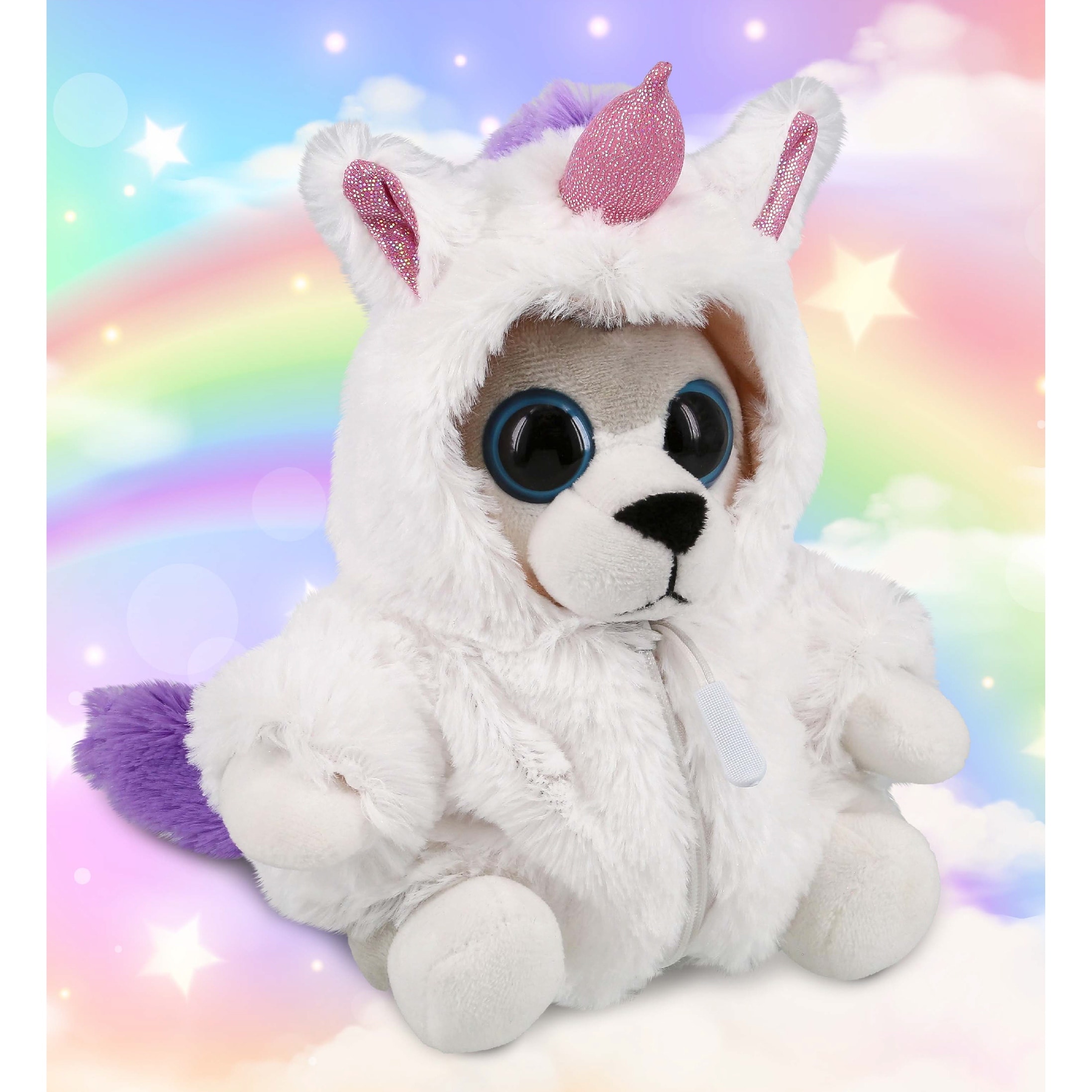 pink wolf plush