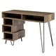 Multi-Purpose Medieval Profiled Geometry Desk Computer Desk w/ Open ...