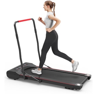 Foldable 2.5HP Electric Treadmill Home Mini Walking Treadmill, Black ...
